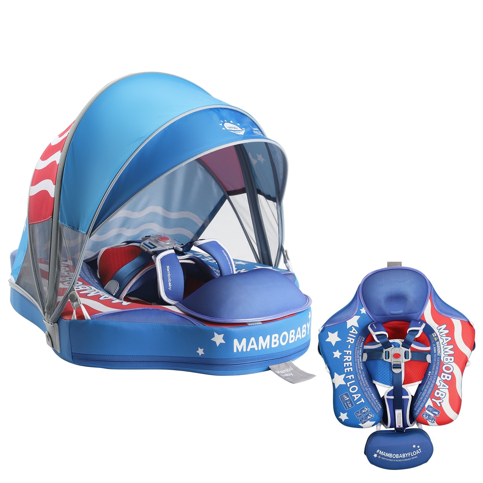 Mambobaby Pool Float Liberty with Canopy